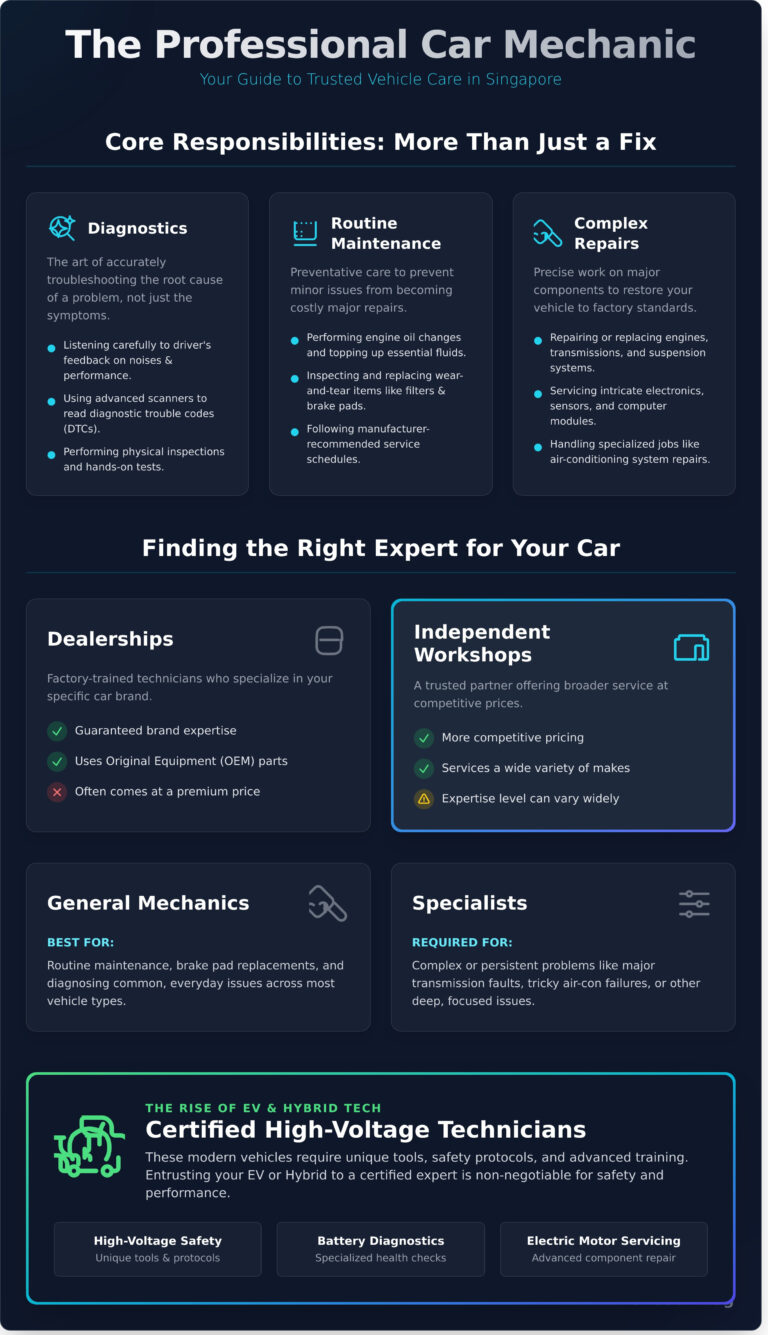 What Does a Car Mechanic Do? A Guide for Singaporean Drivers - Motoserv